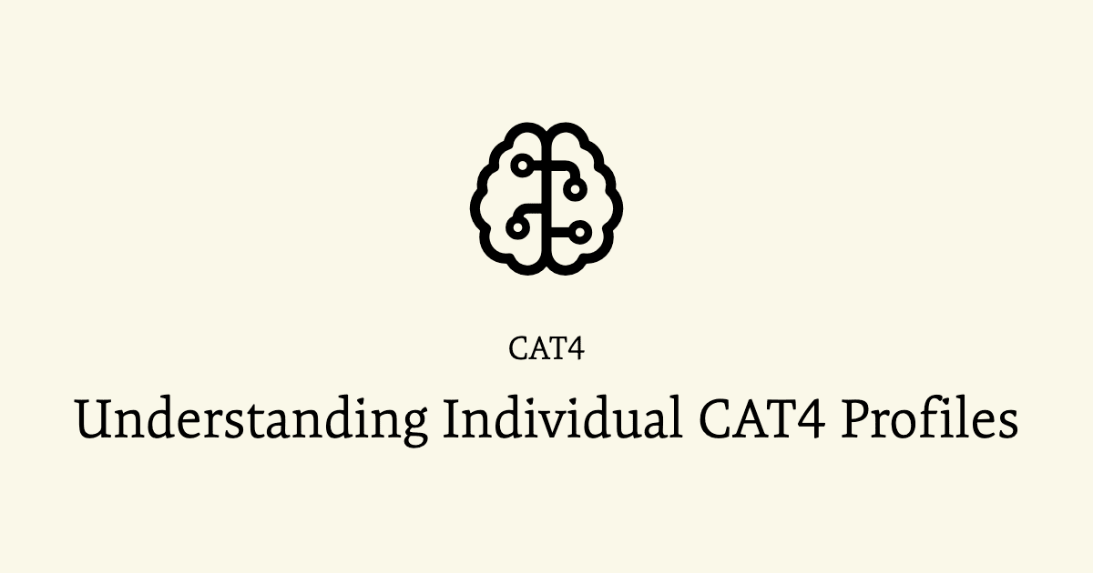 Understanding Individual CAT4 Profiles - Training & Data Support - GL ...