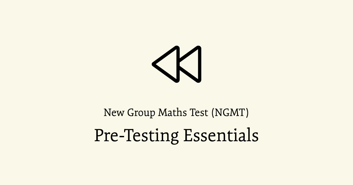 Pre-Testing Essentials - Training & Data Support - GL Assessment