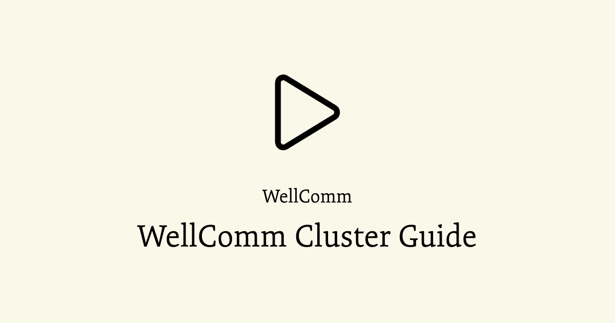 WellComm Cluster Guide - Training & Data Support - GL Assessment